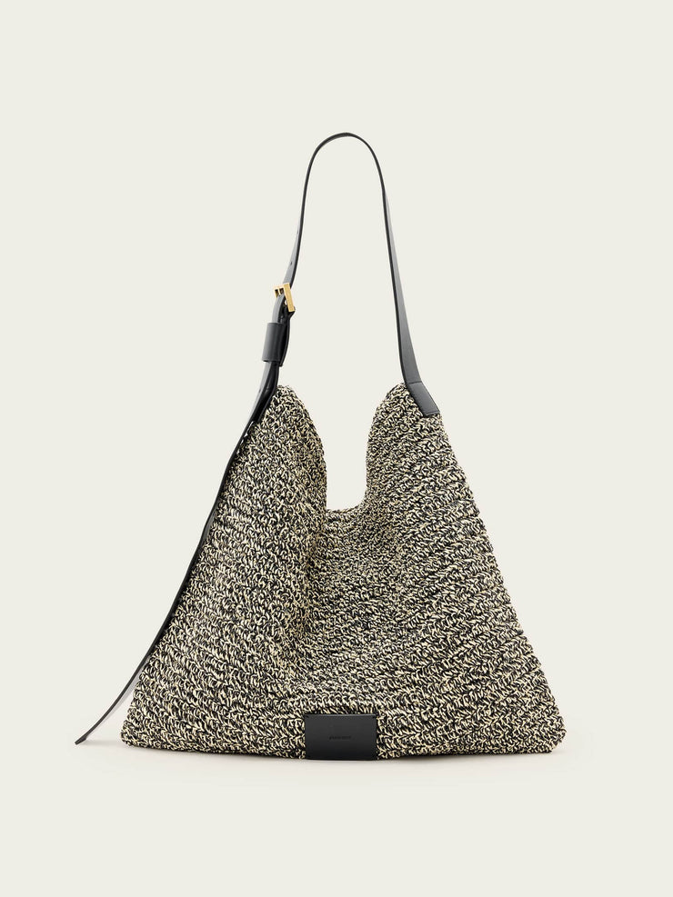 Asha woven straw hobo shoulder bag – Collagerie