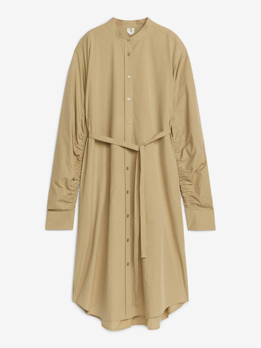 Puff-sleeve midi dress – Collagerie