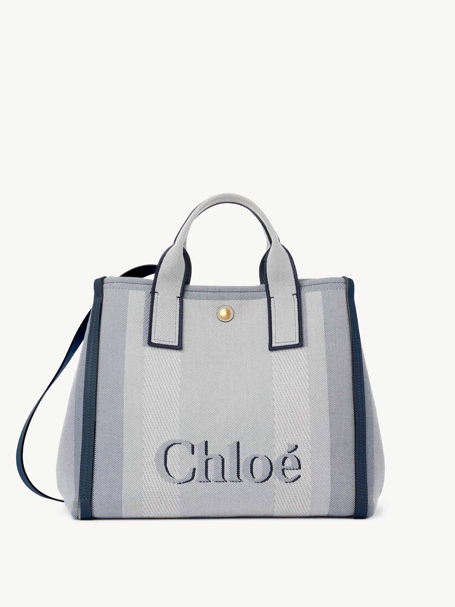 Large carry tote bag in jacquard canvas – Collagerie