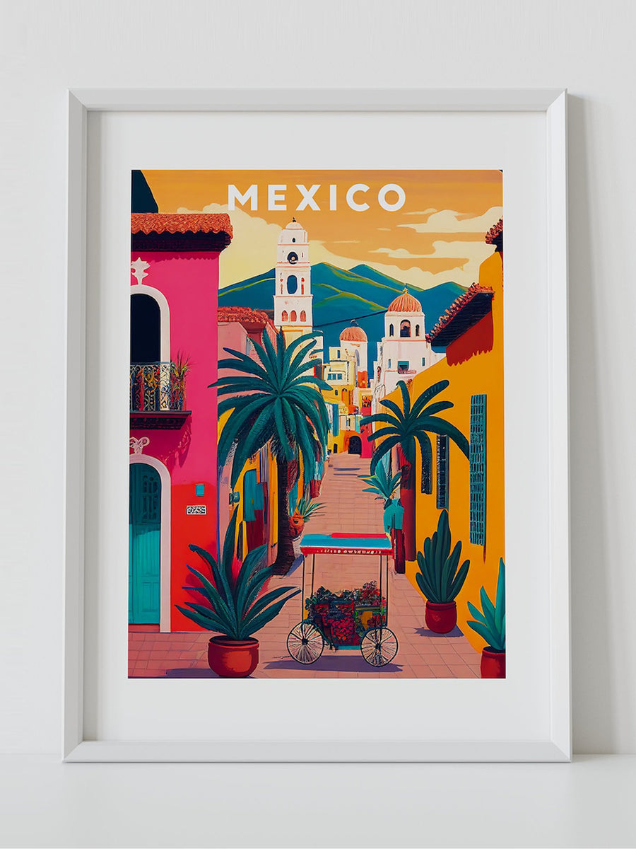 Mexico coloured print – Collagerie