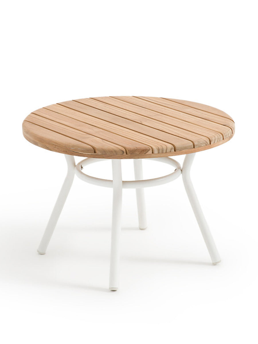 Chassagne teak and aluminium garden coffee table – Collagerie