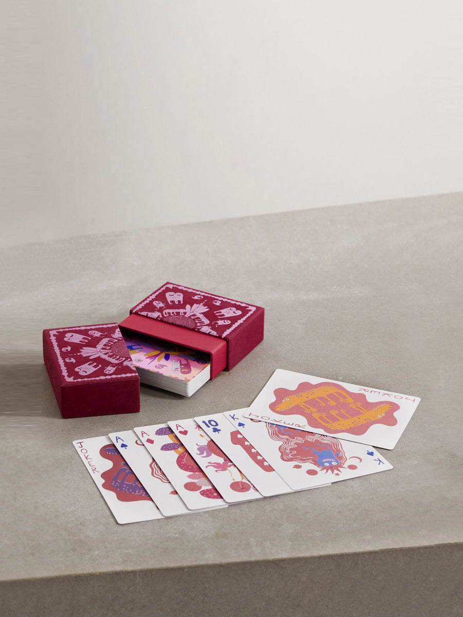 Velvet box and jumbo playing cards – Collagerie