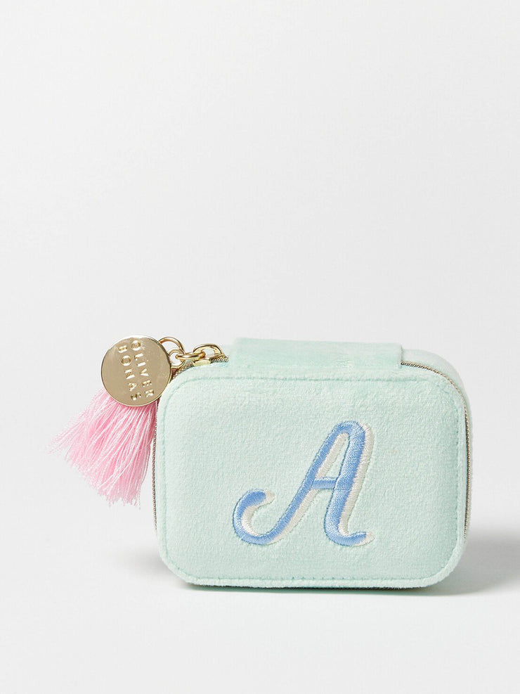 Astrid alphabet green travel jewellery box – Collagerie