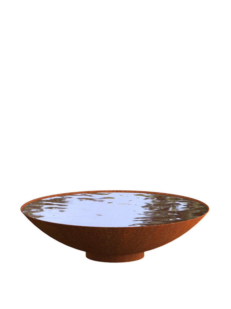 Ornamental reflective water pool in Corten steel – Collagerie