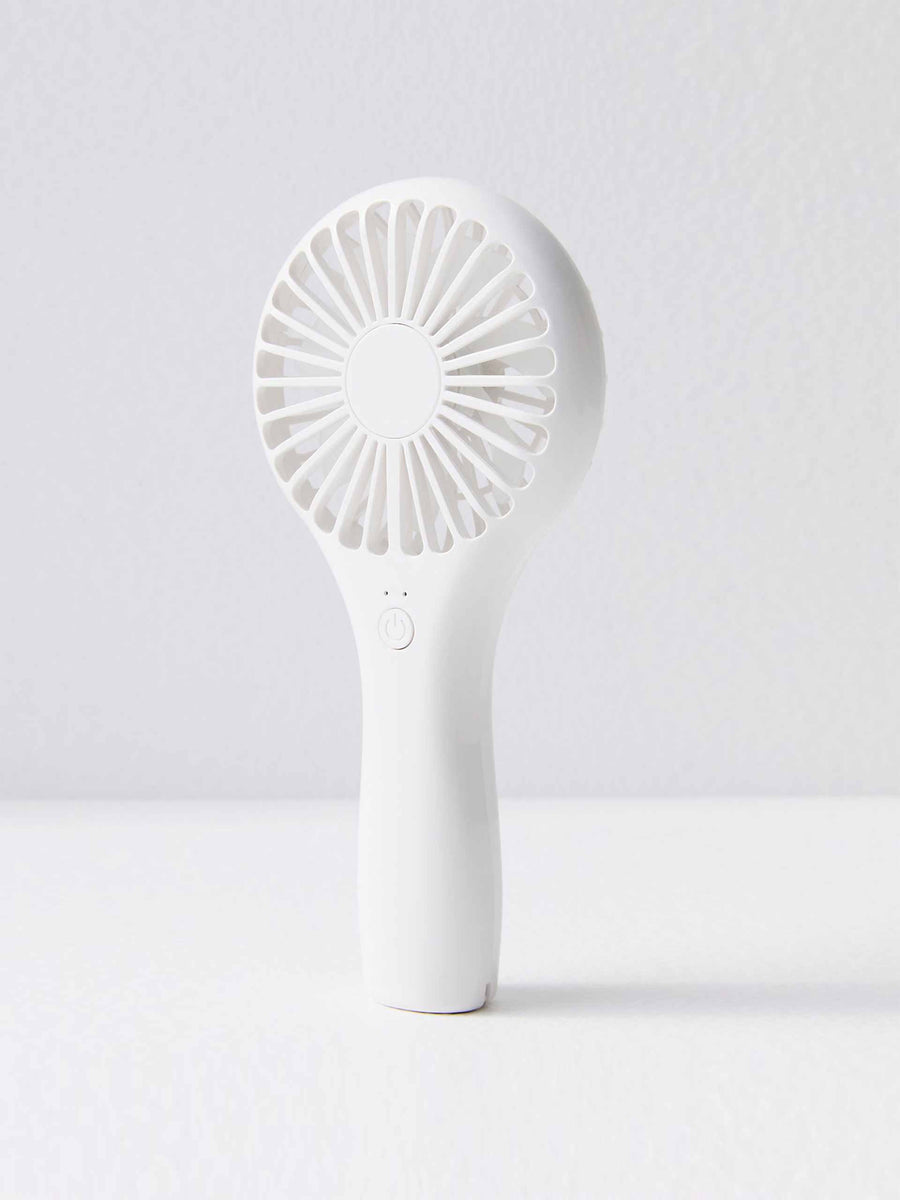 White handheld fan – Collagerie